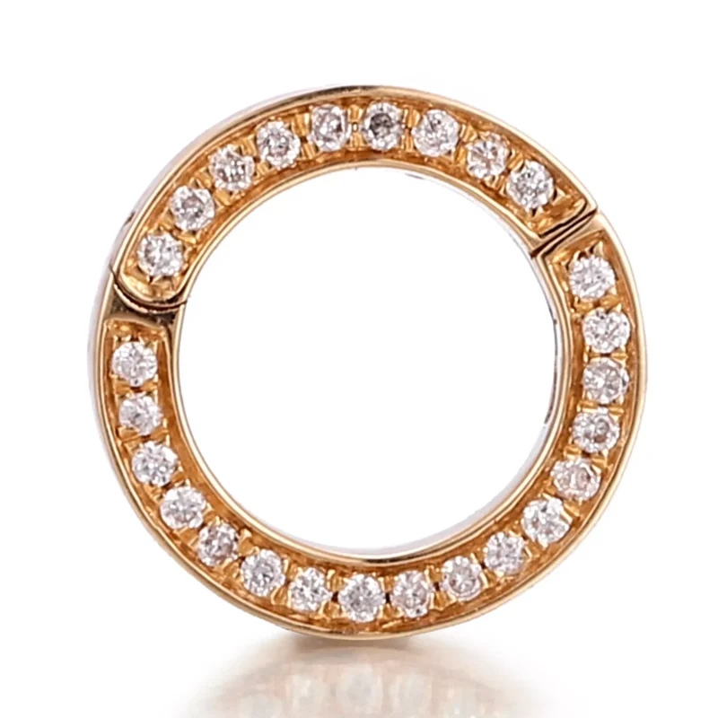 Universal Diamond Clasp | 18K Yellow Gold Convertible Clasp with Full ...